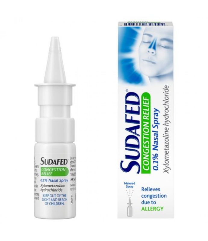 Buy Sudafed Congestion Relief Nasal Spray - 10ml Online - Point Meds