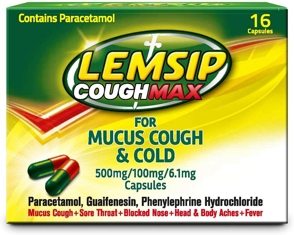 Buy Lemsip Cough Mucus 16 Capsules Online - Point Meds